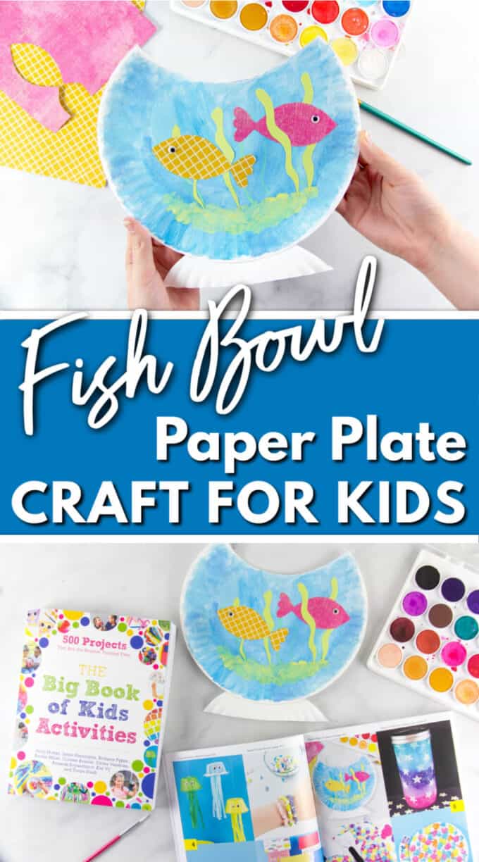 Paper Plate Fish Bowl Craft for Kids - 5 Minutes for Mom
