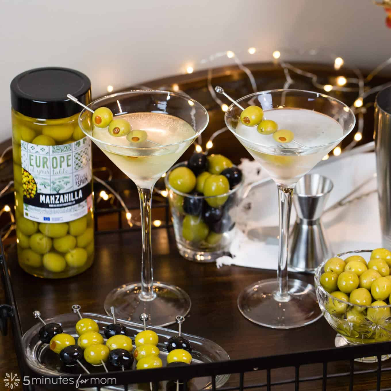 How to Make a Martini with Olives - 5 Minutes for Mom