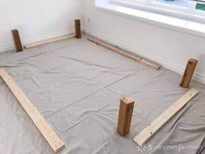 DIY Wood Bed Frame - How to Build a Bed Frame - 5 Minutes for Mom